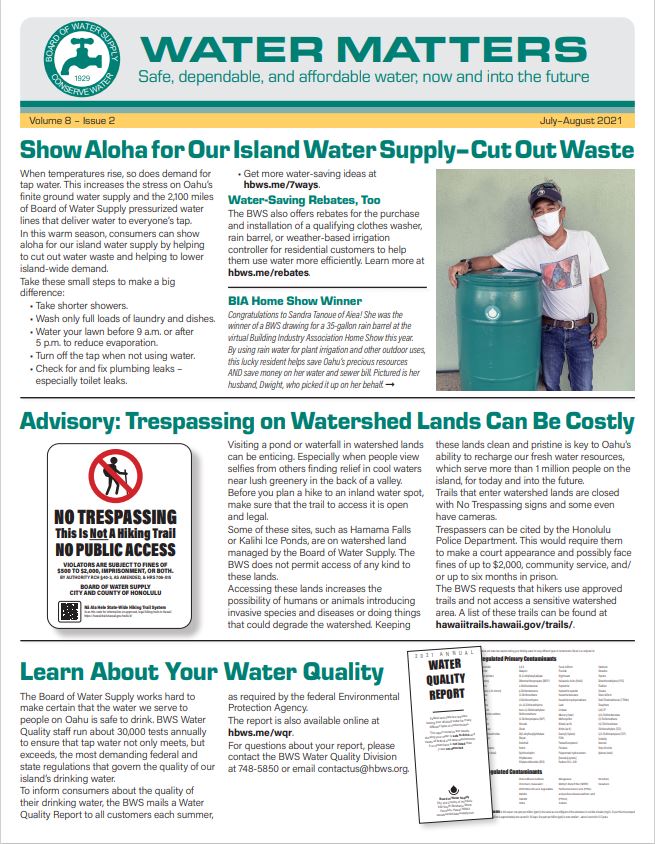 Water Matters - Board of Water Supply